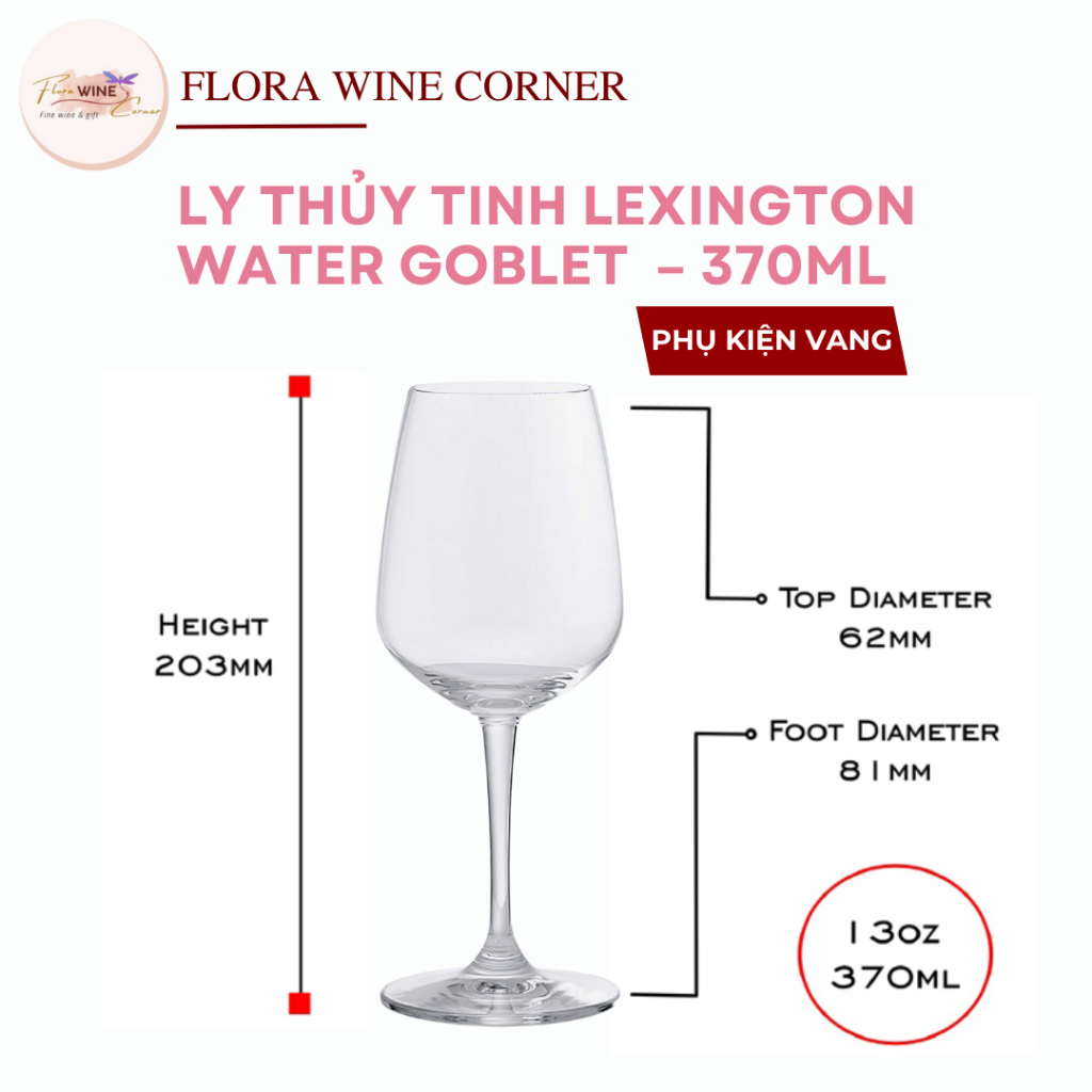 Tên sản phẩm: Ly vang Lexington Water Goblet Ocean- 370ml - Nhập khẩu ...