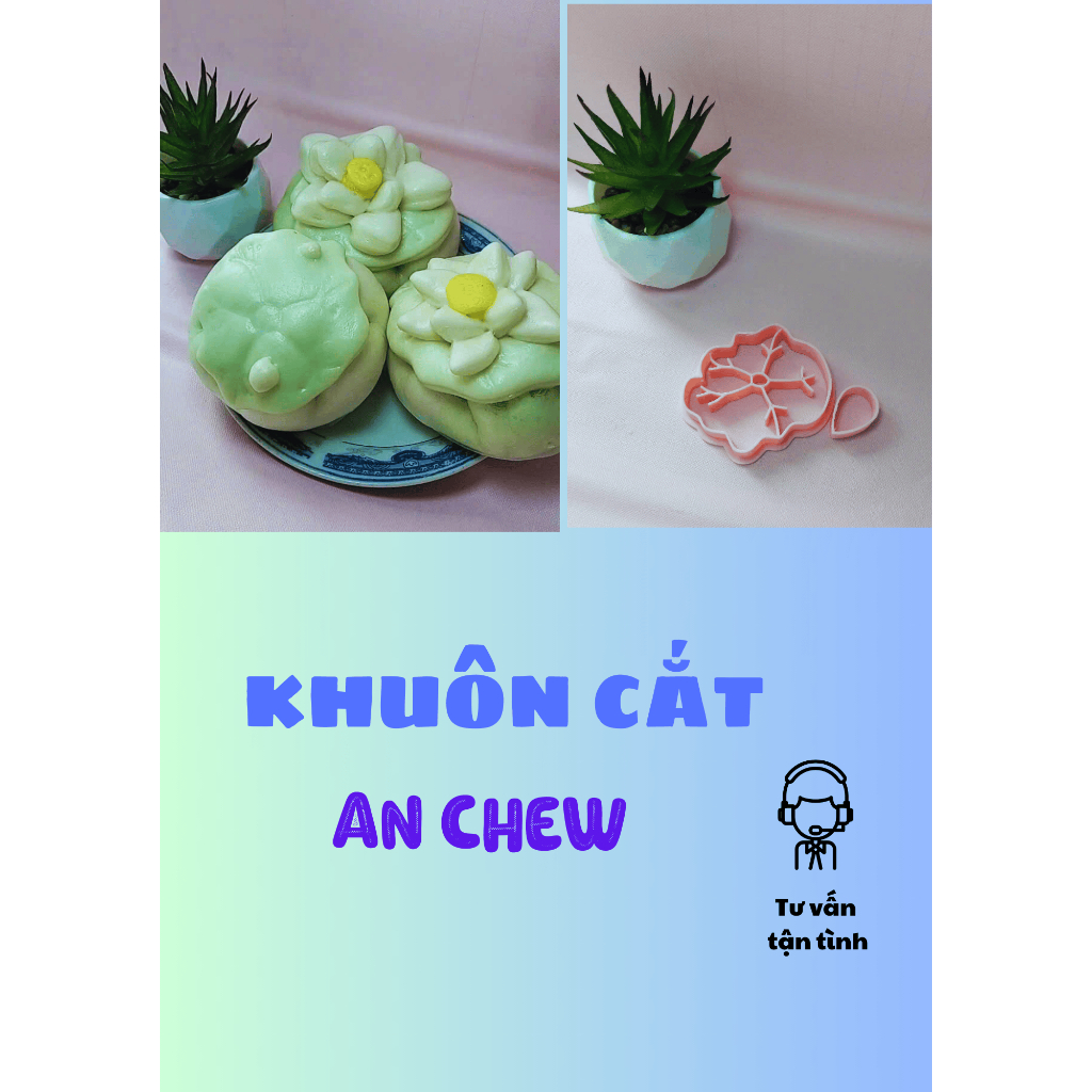 Khuôn cắt nhấn bánh bao, ...hình hoa sen - AN CHEW | Shopee Việt Nam