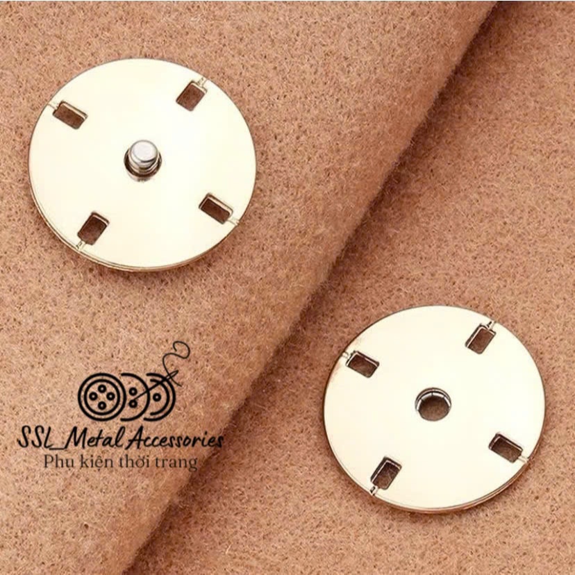 (2 set) Khuy ẩn giấu khuy cho áo khoác, nút chụp kim loại vô hình áo len YYKB-20, #ssl ...