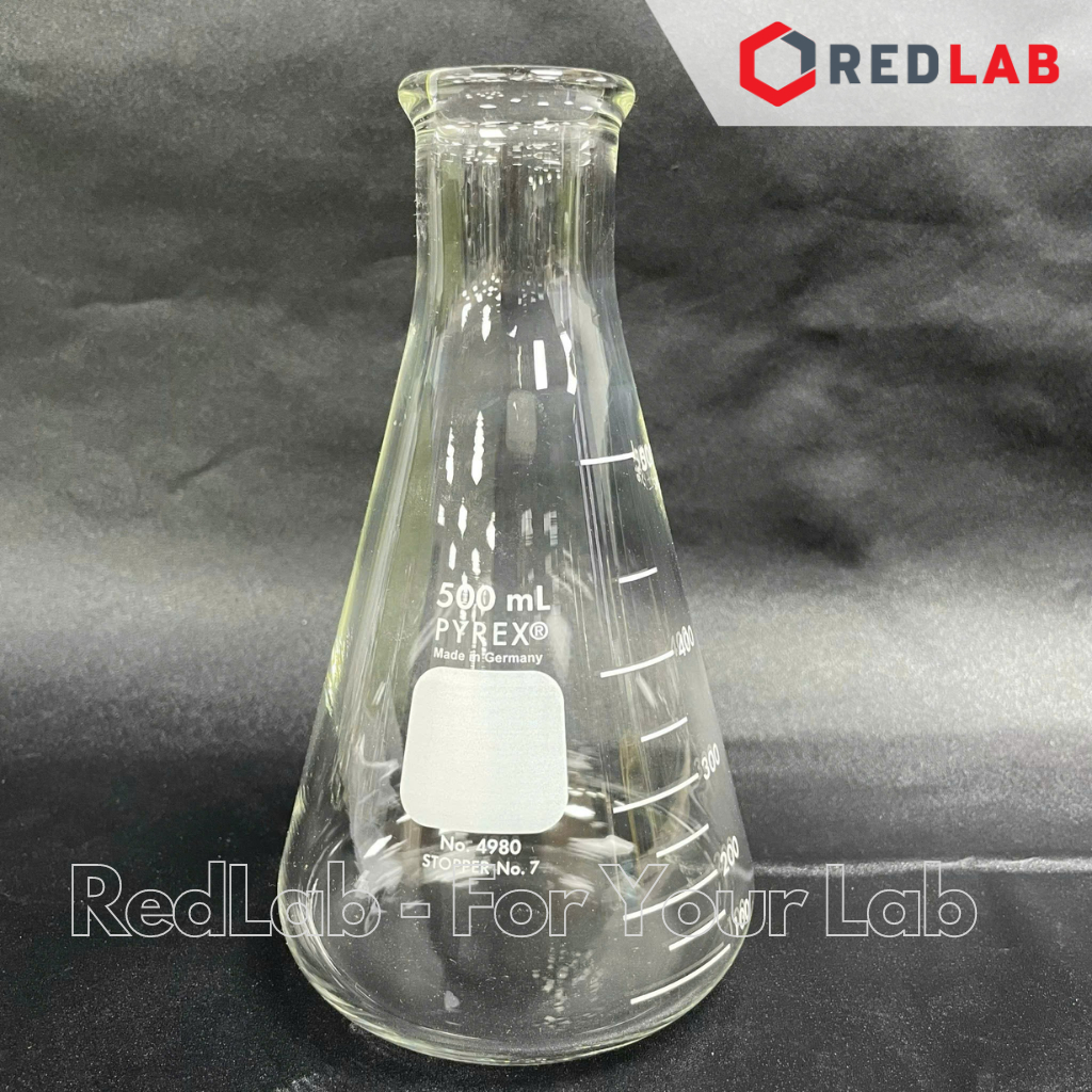 Bình tam giác cổ hẹp PYREX Class A 50 125 250 300 500 ml Erlen, ASTM ...