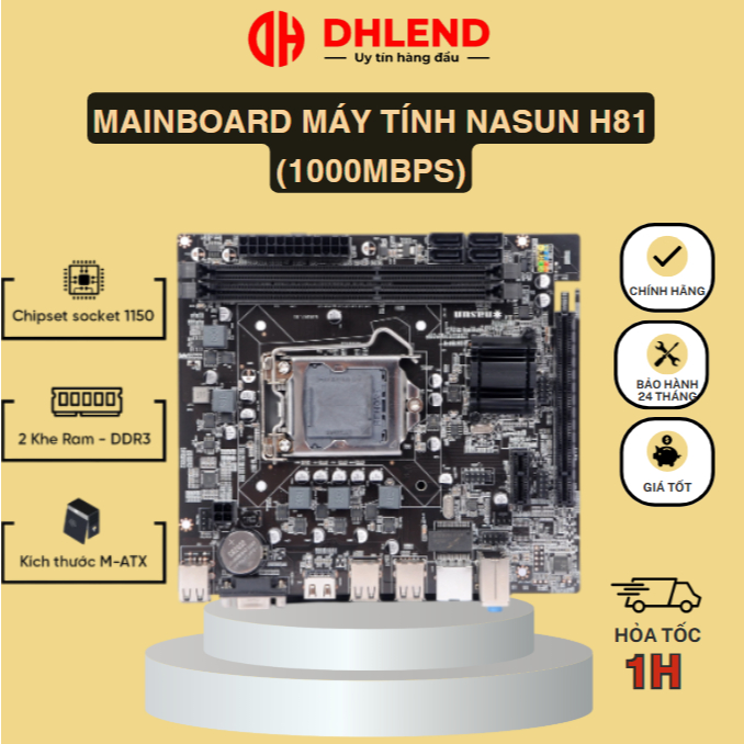Mainboard máy tính NASUN H81 (1000Mbps) | Shopee Việt Nam