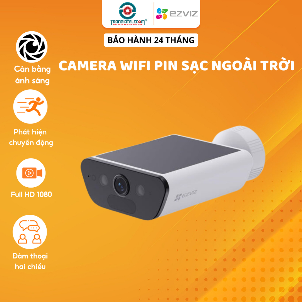 Camera Wifi Dùng Pin 8MP EZVIZ CB5, EB5 Hỗ Trợ Năng Lượng Mặt Trời, Đàm ...