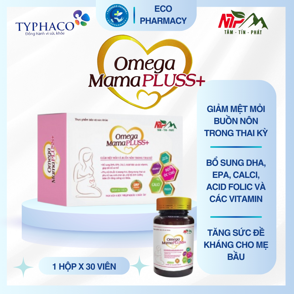 Viên Uống Cho Mẹ Bầu Omega Mama Pluss+ - Bổ sung Vitamin, DHA, EPA ...