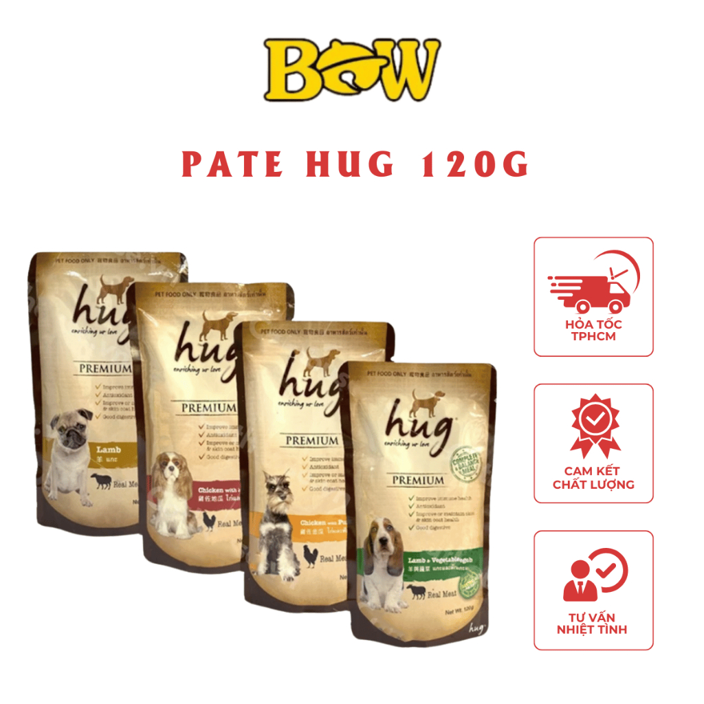Pate cho chó gói 120g - Pate Hug Của Snappy Tom | Shopee Việt Nam