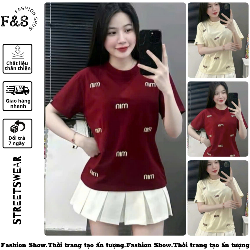 Áo thun tay lỡ unisex CHỮ MIN.MIN 2 - Áo phông F&S nam nữ form rộng cho ...