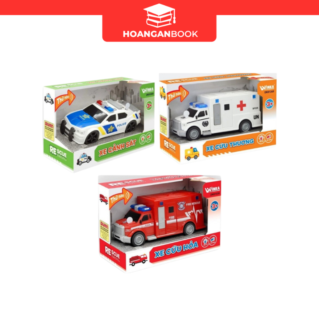 Đồ Chơi DUKA: Xe Cứu Hỏa - Xe Cứu Thương - Xe Cảnh Sát | Shopee Việt Nam