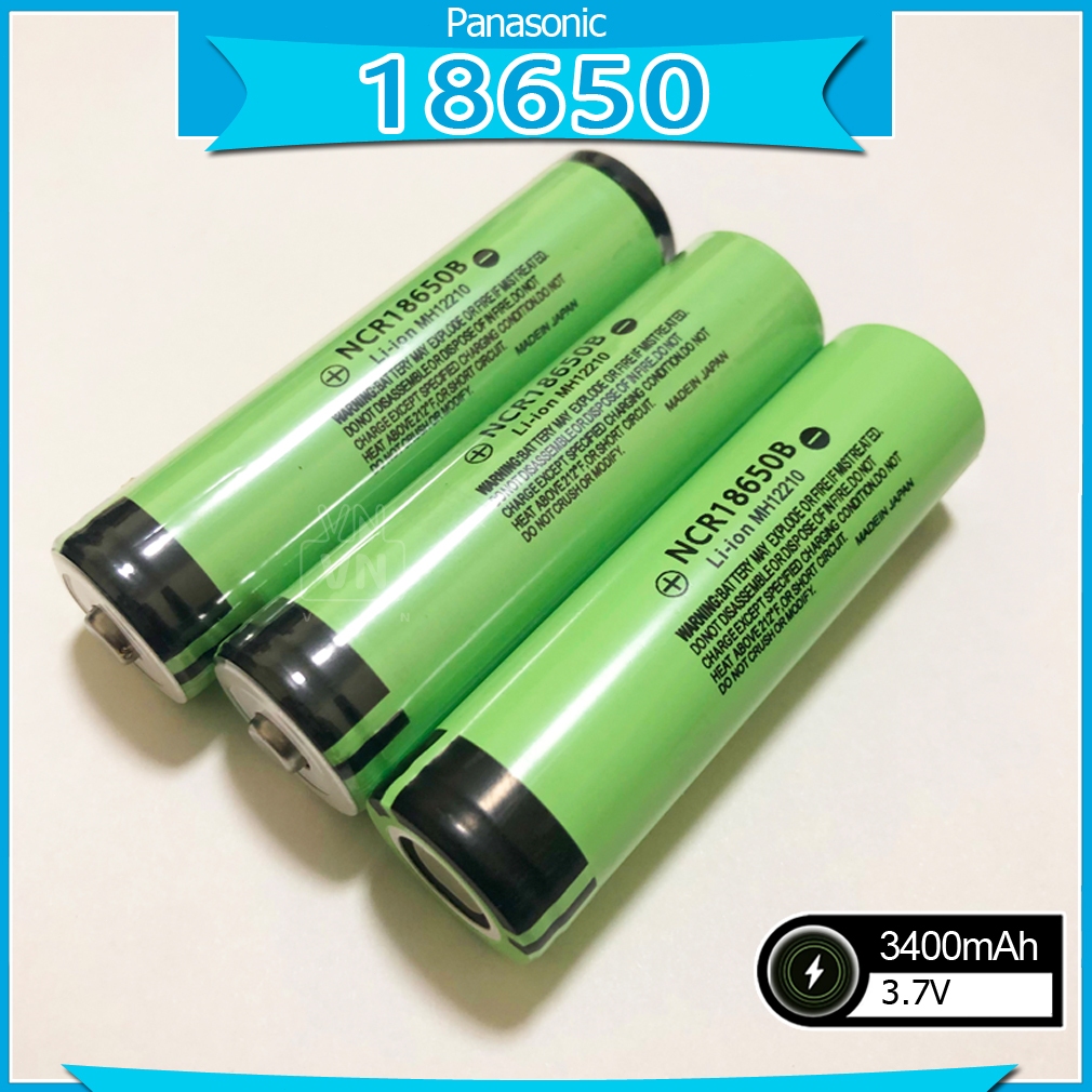 pin 18650 dung lượng cao Nhật Bản 18650 Nhật Bản Pin 3400mAh Panasonic Sản xuất tại 3.7V 10A ...