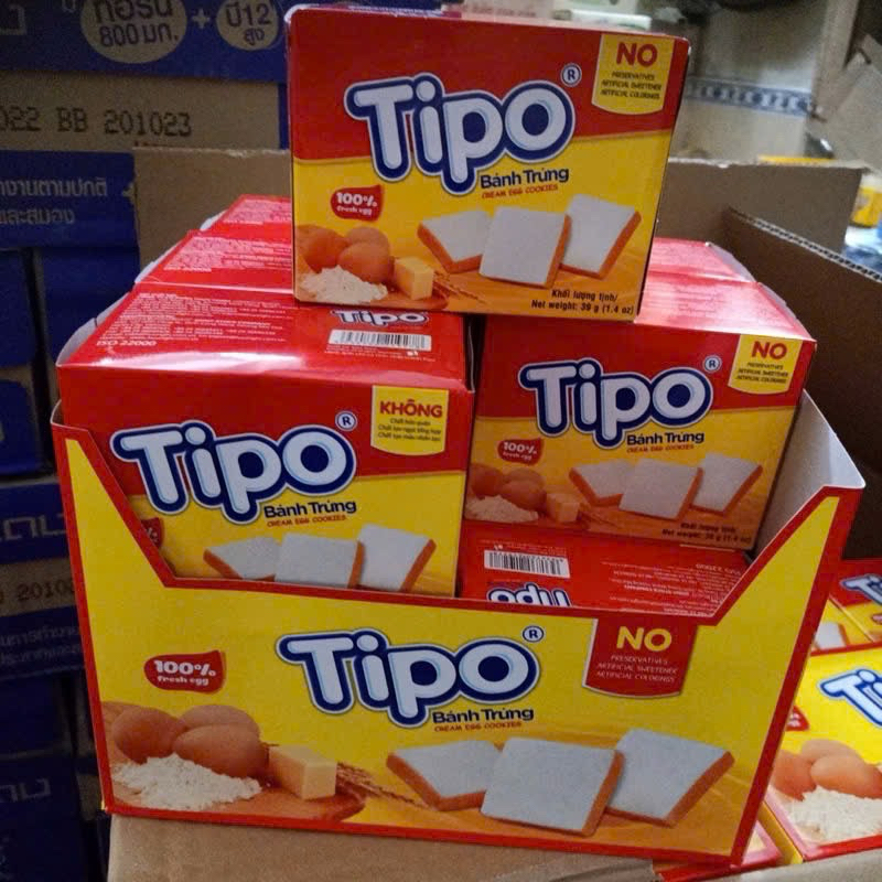 LỐC 12 Hộp Bánh trứng Tipo Hữu Nghị GIÒN NGON THƠM | Shopee Việt Nam