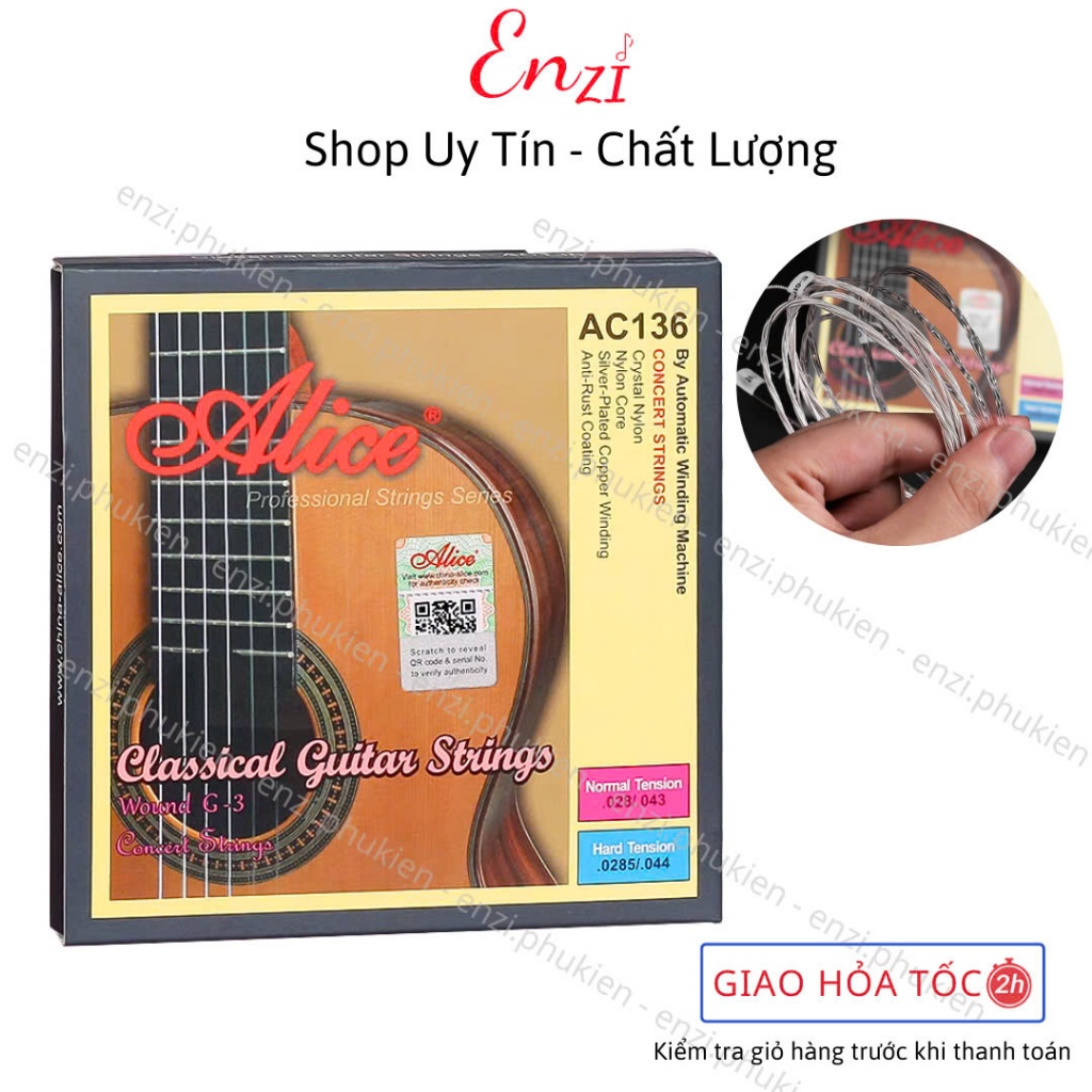 Dây đàn Guitar Classic Alice AC136 chính hãng dây nilon bền chất lượng ...