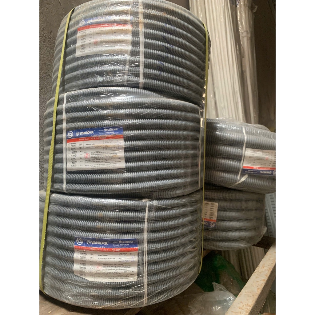 (quận sỉ) Ống Ruột Gà Ống Luồn Dây Điện Phi 16 20 25 32 SINO VANLOCK SP | Shopee Việt Nam