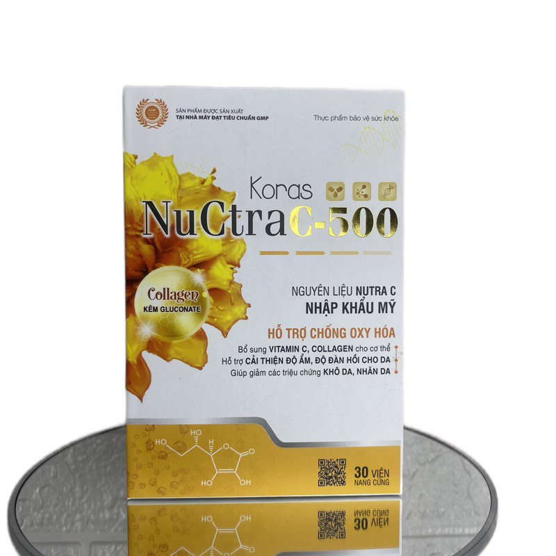 KORAS NUCTRAC-500 - Hỗ trợ bổ sung vitamin C, collagen, cải thiện độ ẩm ...