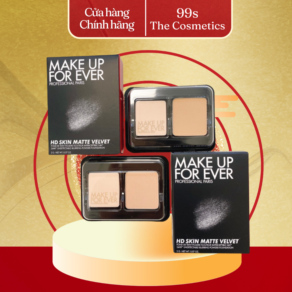 Phấn phủ nén Make Up For Ever Dòng HD Skin Mini 2gr fullbox có mút ...
