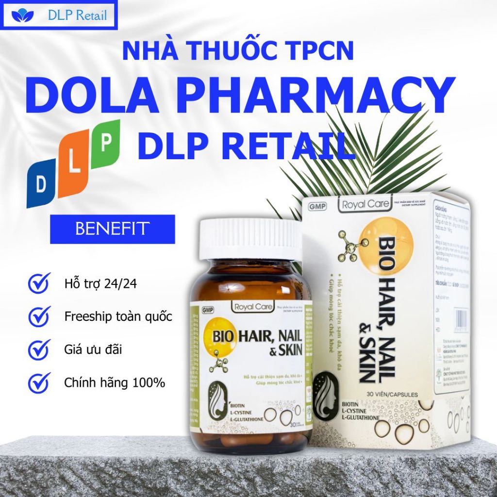 Viên uống Bio Hair, Nail & Skin Royal Care giúp hỗ trợ tóc, móng khỏe ...