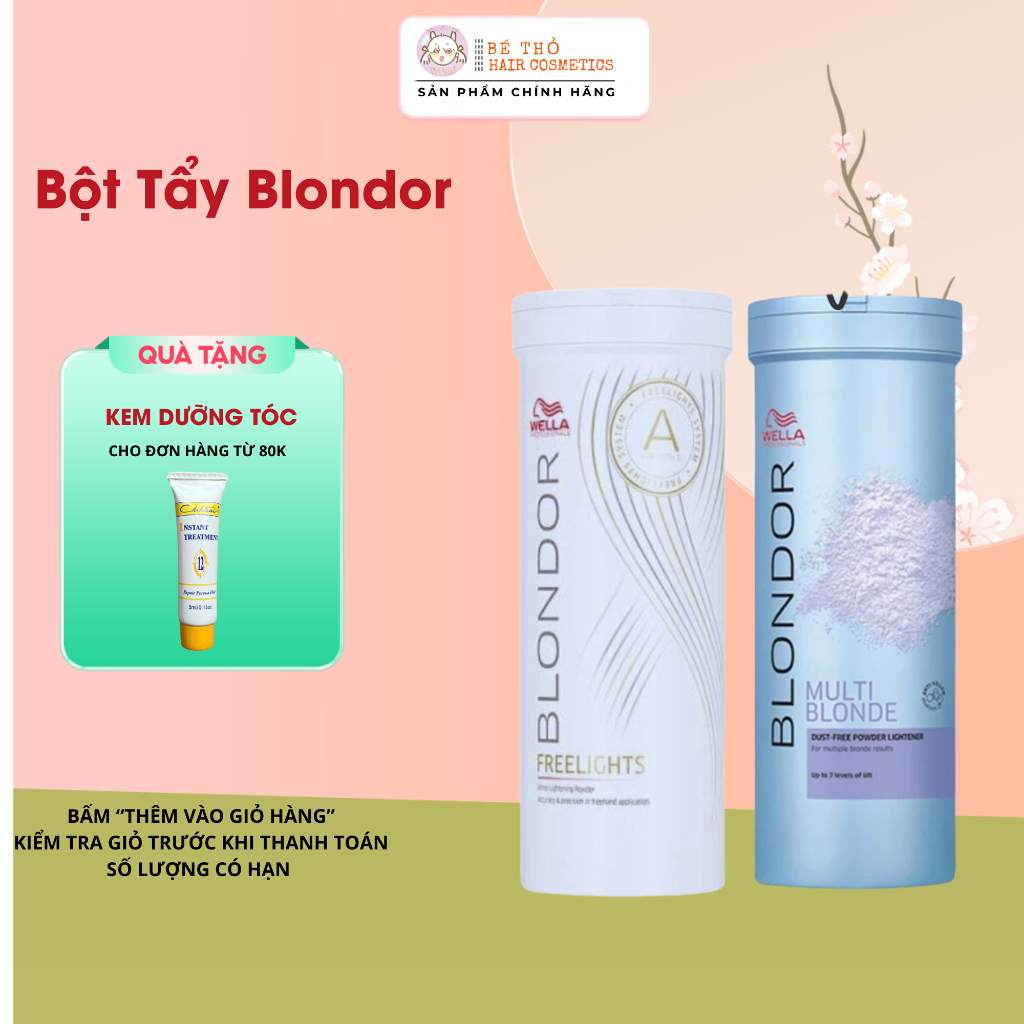 Bột Tẩy Xanh Blondor Multi Blonde & Bột Tẩy trắng Wella Blondor ...