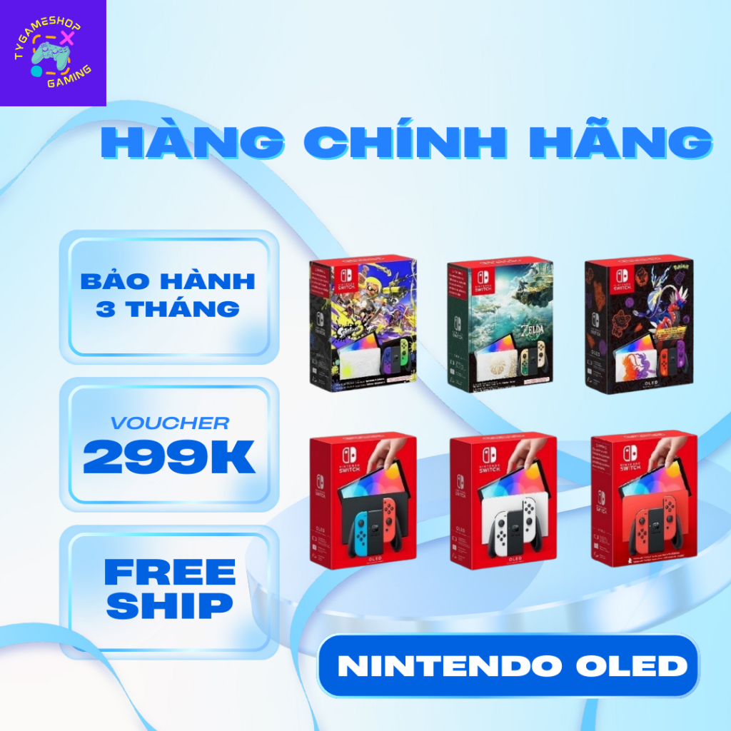 Máy Nintendo Switch Oled Hack Like New Tặng Kèm Thẻ Nhớ 128GB Bảo Hành ...