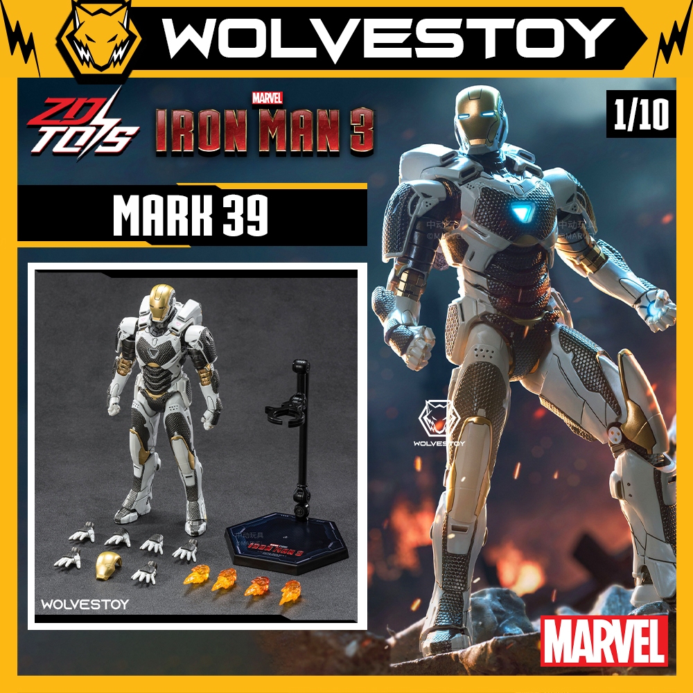 Mô Hình Chính Hãng ZD Toys Marvel Iron Man Mark 39 (MK39) 1/10 Action ...