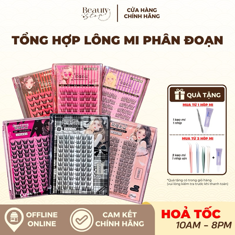 (HỎA TỐC) Tổng Hợp Lông Mi Giả Phân Đoạn Meng Jie Shang Pin | Shopee ...