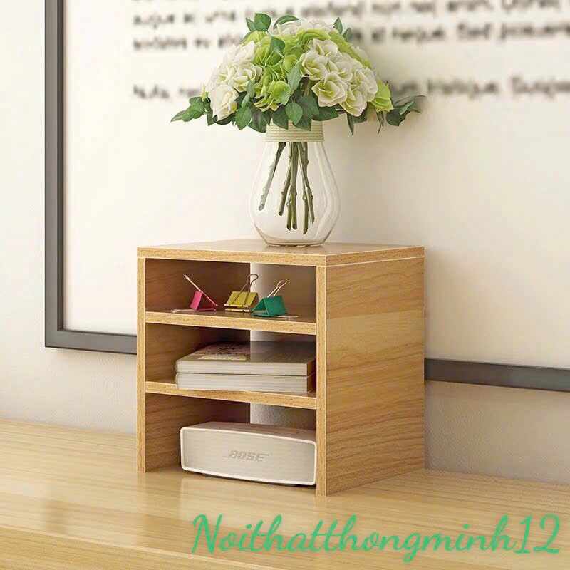 TỦ GỖ MINI KHÔNG LỘ VÍT, KỆ SÁCH MINI, KỆ DECOR nhỏ gọn, Kệ nhiều tầng ...