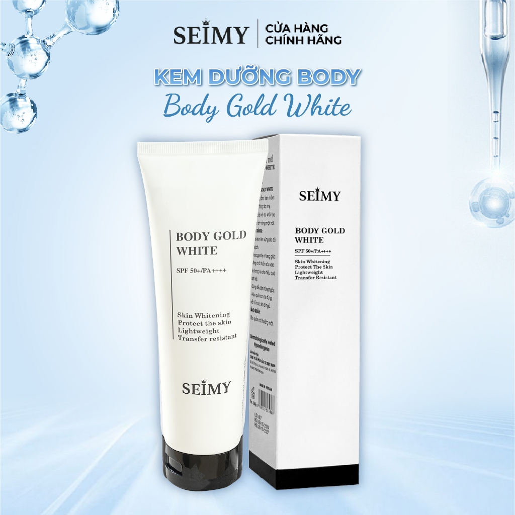 Kem Body Dưỡng Da Seimy - Body Gold White SPF 50+ 150g | Shopee Việt Nam