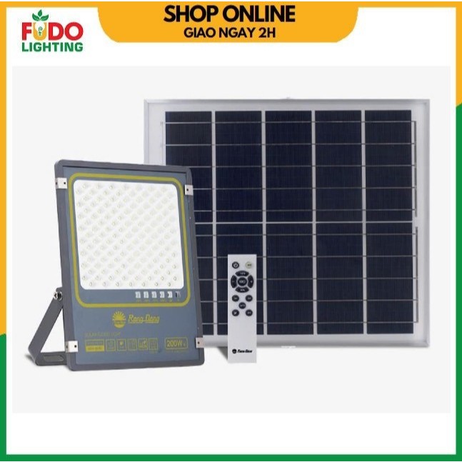 Đèn LED chiếu pha năng lượng mặt trời Rạng Đông 200W Model: CP03.SL.RAD 200W.V2 | Shopee Việt Nam