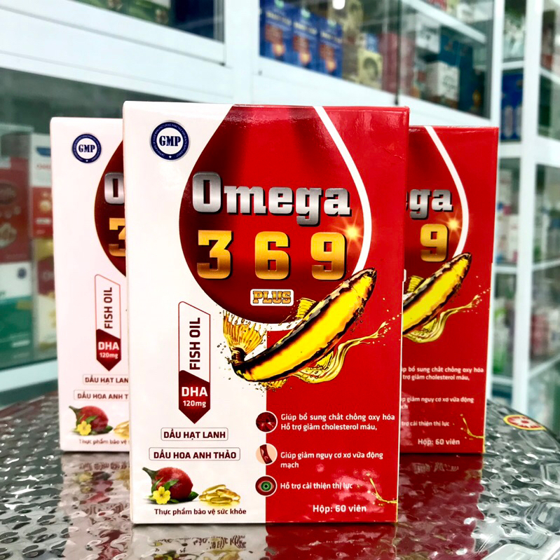 Omega 369 Plus hỗ trợ thị lực, giảm nguy cơ xơ vữa động mạch, chống oxy hoá ( hộp 60 viên ...