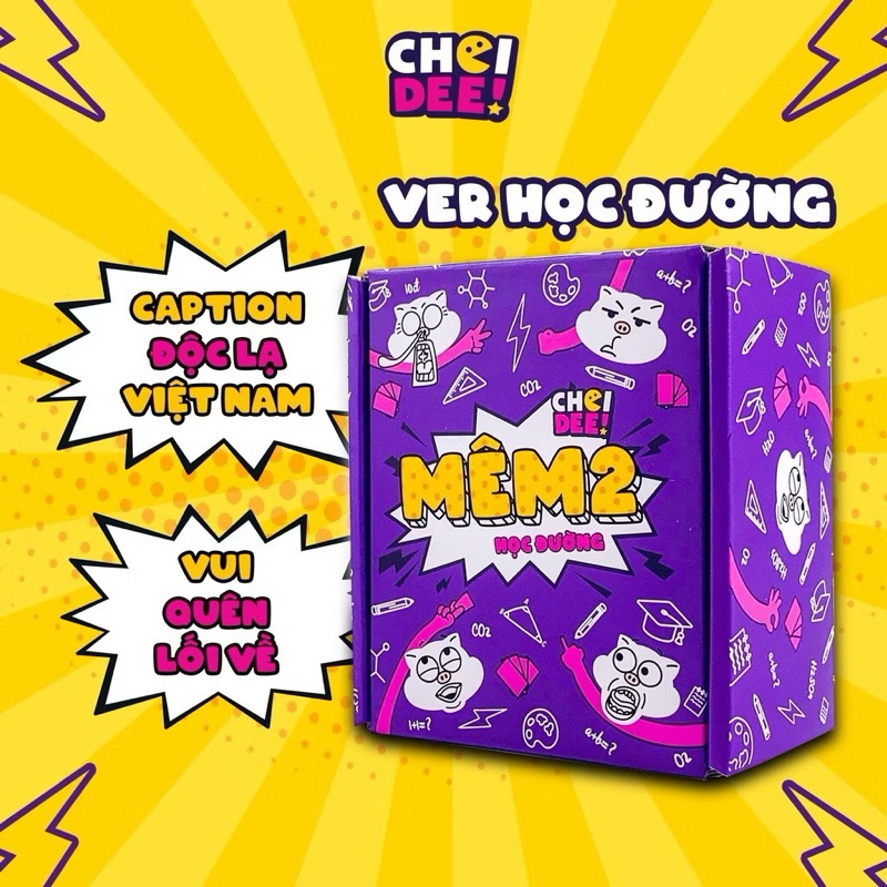 Bộ bài boardgame Mêm học đường | Shopee Việt Nam