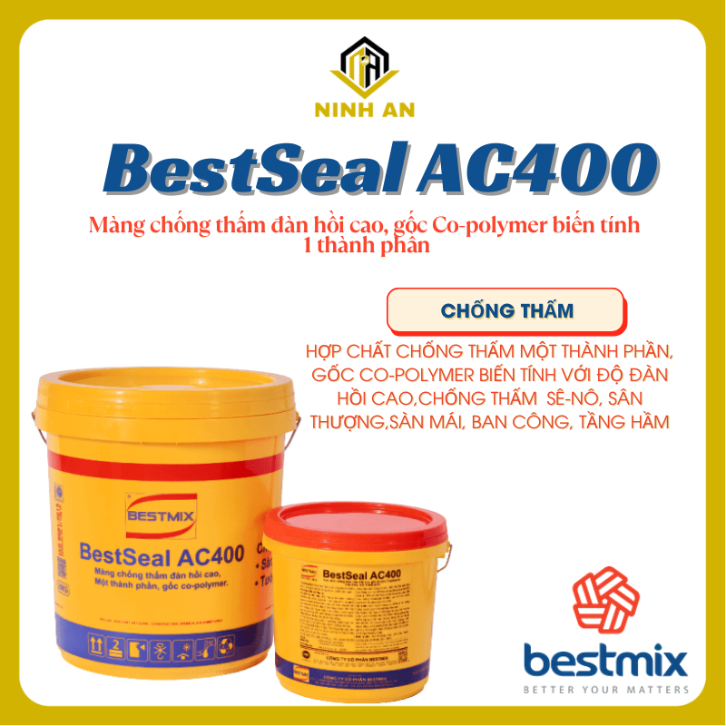 BestSeal AC400 - Thùng 5kg - Màng chống thấm đàn hồi cao, gốc Co ...