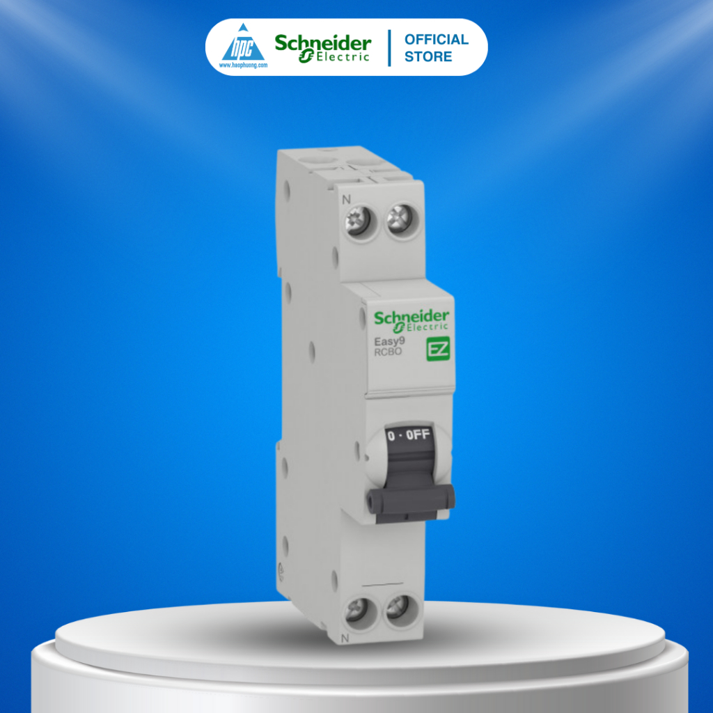 Chống Giật SLIM RCBO Schneider EZ9D33632 – 32A, 30mA, Dòng C, Bảo Vệ An ...