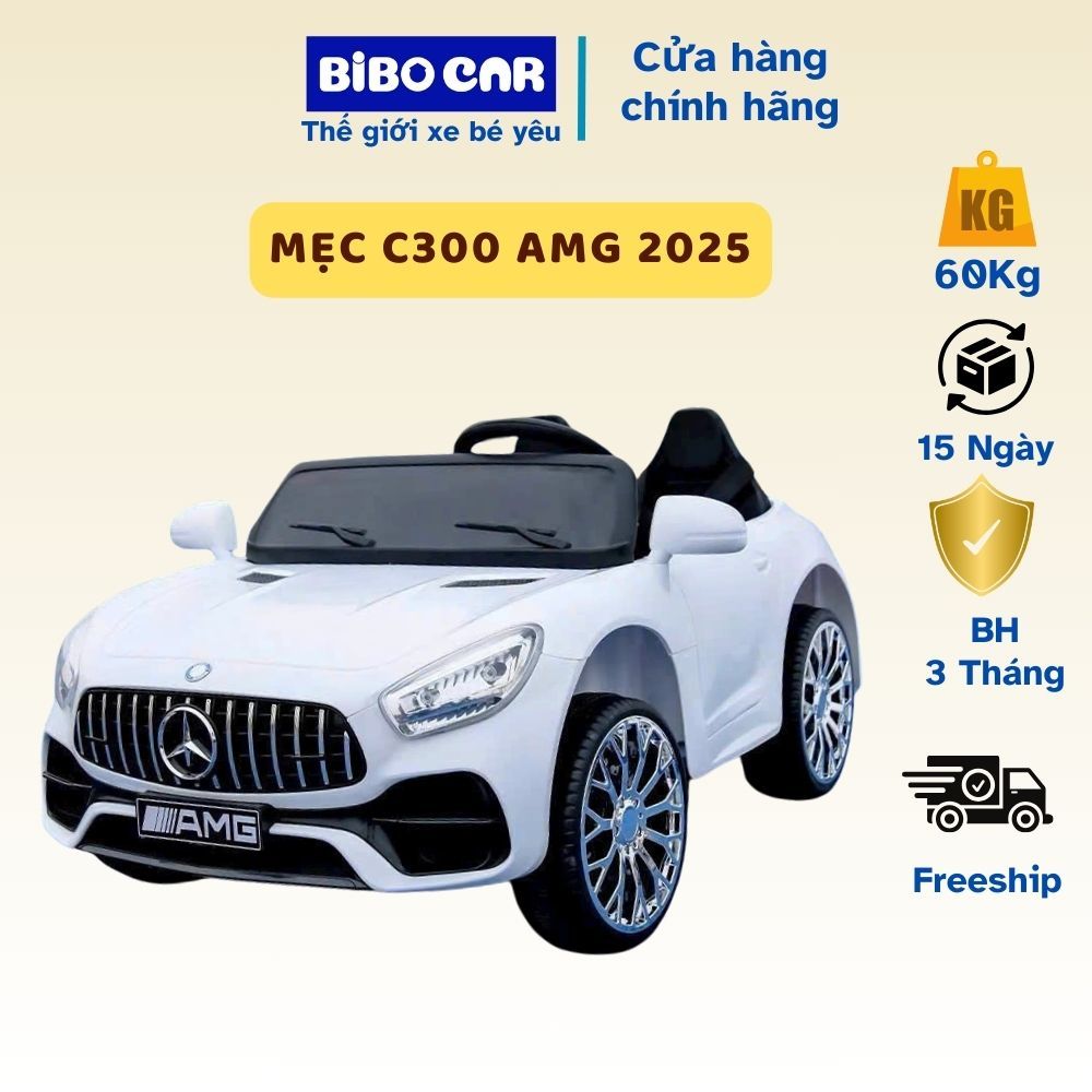 Xe ô tô điện trẻ em AMG MEC C300 AMG 2025 2 động cơ cao cấp có điều ...