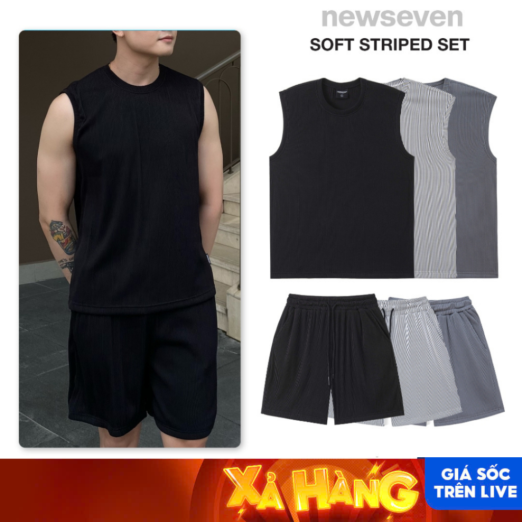 Set Tanktop NEWSEVEN Soft Striped SET.332 | Shopee Việt Nam