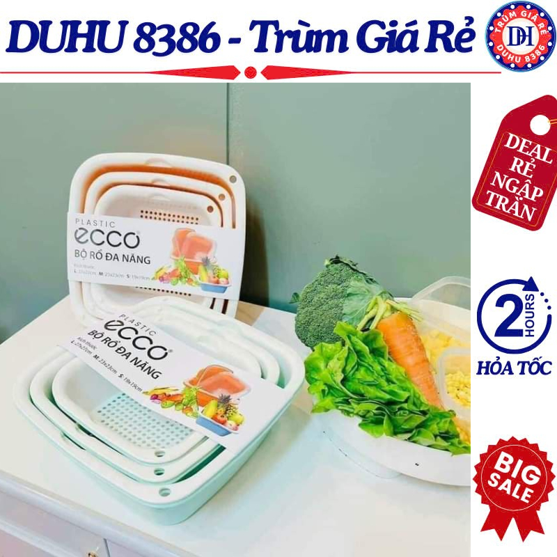 Bộ Rổ 6 Món Kèm Chậu Thau Nhựa PP Cao Cấp An Toàn Khi Sử Dụng, Thau ...