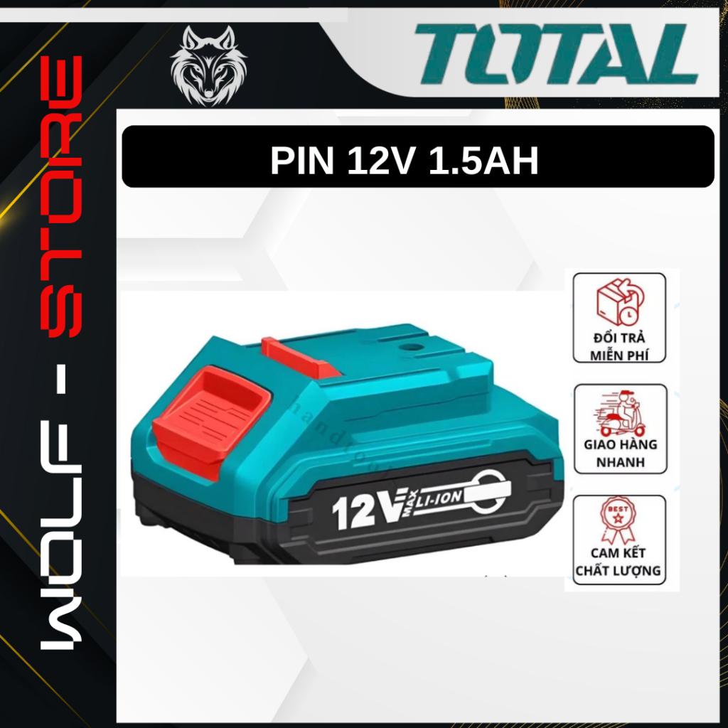 PIN 12V TOTAL TBLI12151 - DUNG LƯỢNG 1.5AH - CHÍNH HÃNG - HIỂN THỊ LED ...