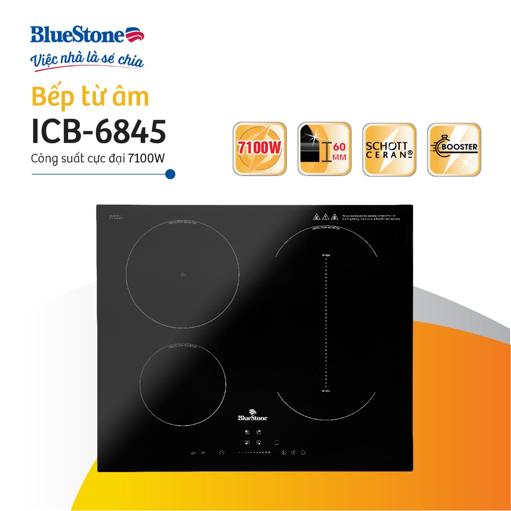 [VHL x BlueStone] Bếp Âm Từ Đa Vùng Nấu BlueStone ICB-6845 - 7100W - Bảo hành 2 năm | Shopee ...