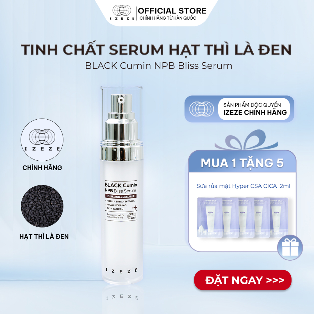 [IZEZE] Serum Black Cumin NPB Bliss 30ML (Tinh chất Serum Hạt thì là ...