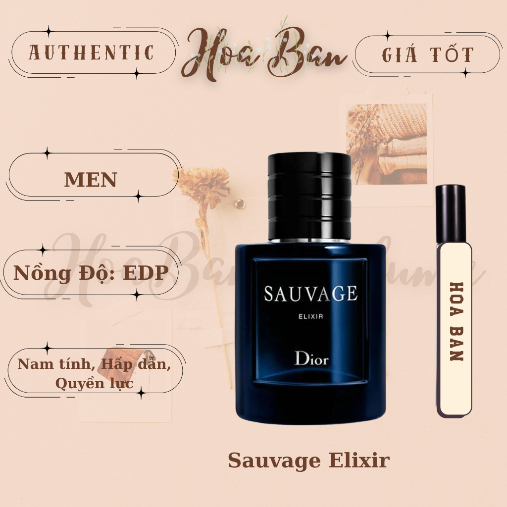 10ml Sauvage Elixir- Nước hoa nam chiết- Hoa Ban Perfume | Shopee Việt Nam