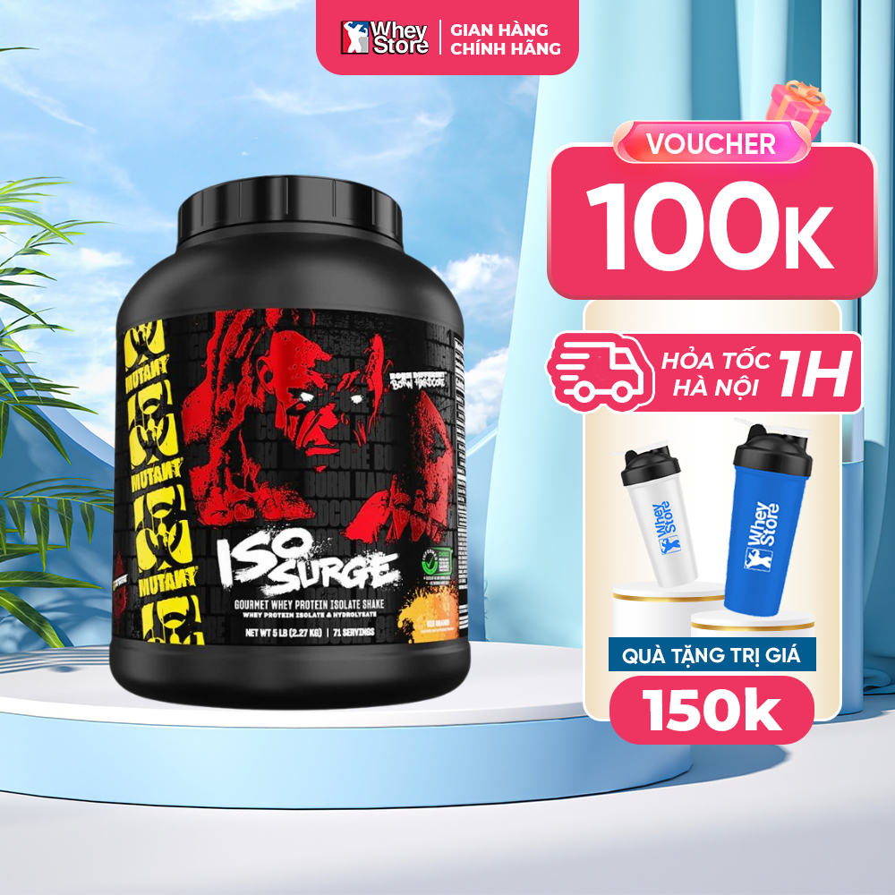 Sữa Tăng Cơ Cao Cấp Whey Protein Mutant Iso Surge 5lbs (2.27kg) Chính Hãng | Shopee Việt Nam