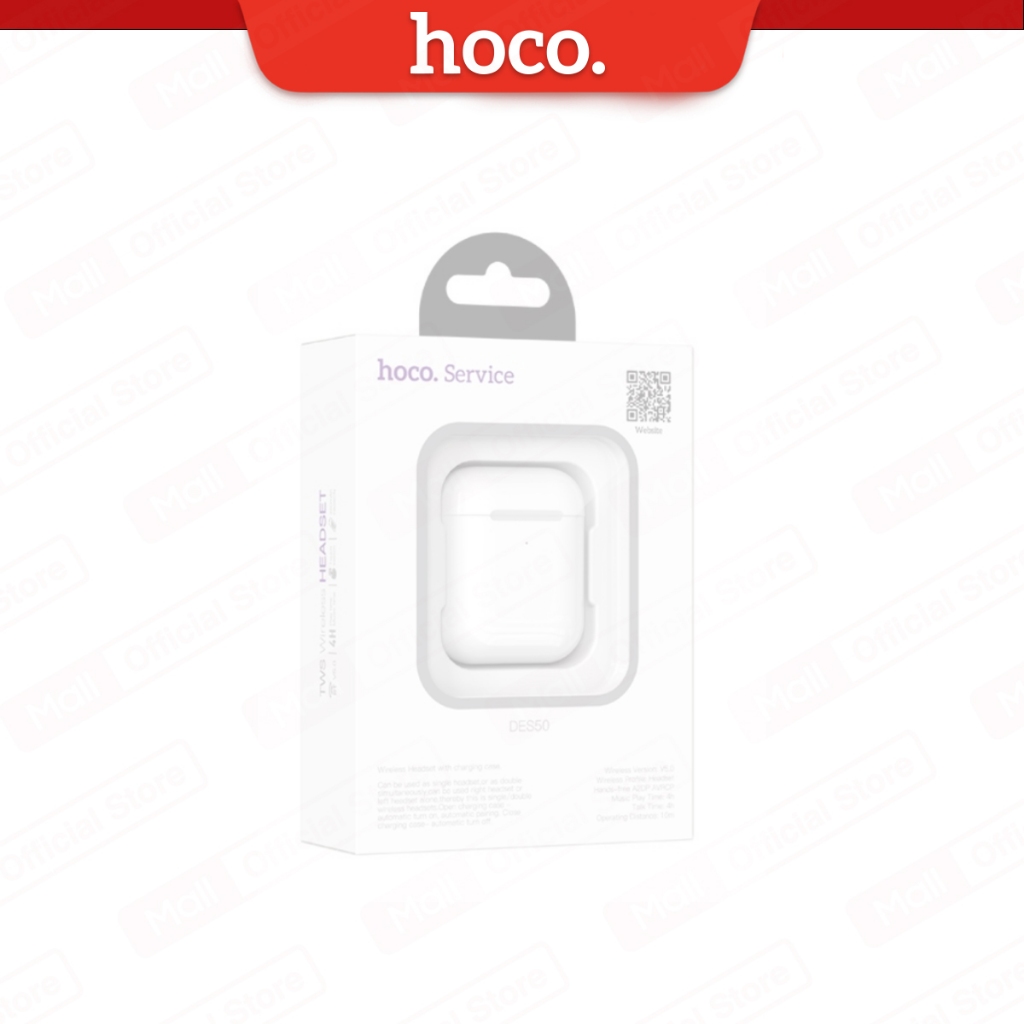 Tai nghe bluetooth V5.0 Hoco DES50 pin 350mAh, sử dụng 4h,chạm cảm ứng | Shopee Việt Nam