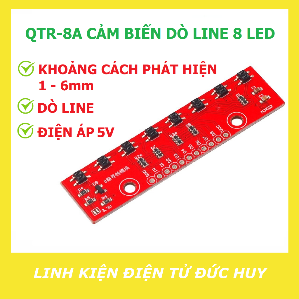 QTR-8A CẢM BIẾN DÒ LINE 8 LED | Shopee Việt Nam