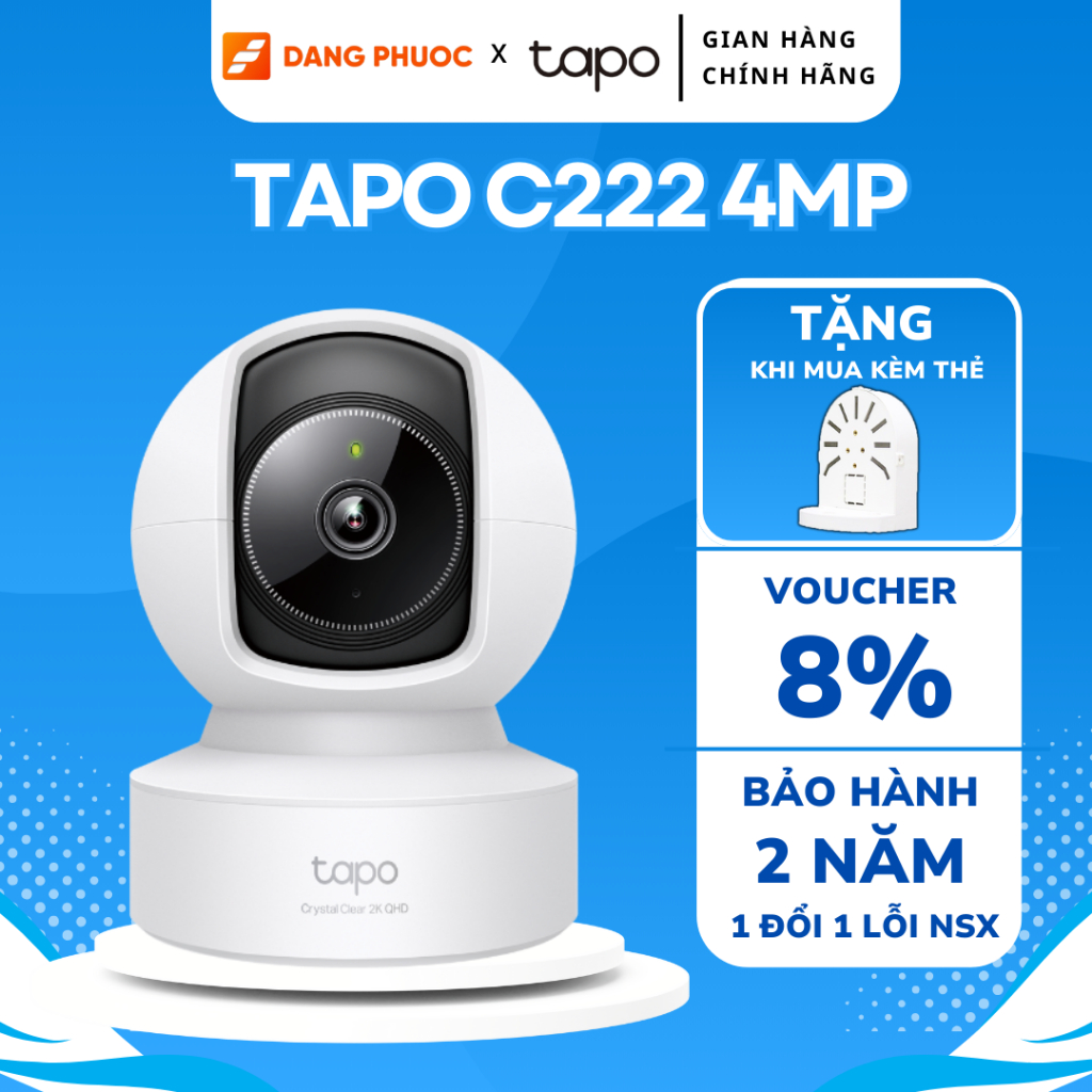 Camera Wifi TP-Link Tapo C222 2K 4MP QHD Quay 360 Độ, Giám Sát An Ninh Gia Đình Chính Hãng ...