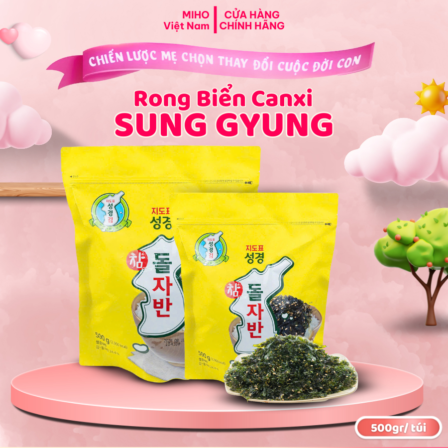 Rong Biển Canxi Rắc Cơm Sung Gyung Hàn Quốc - Rong Biển Tăng Cao Ăn ...