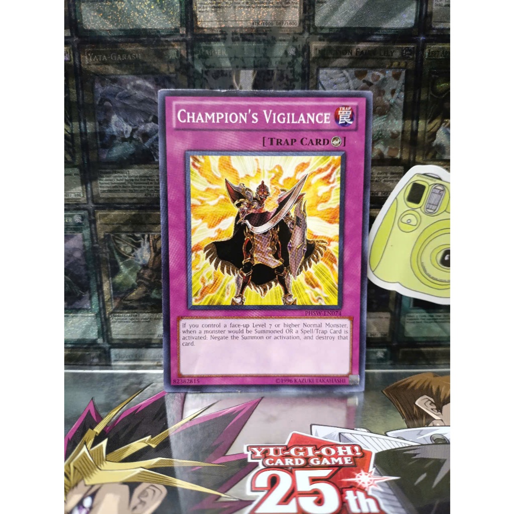 [ Đỗ Lạc Shop ] Thẻ Bài Mint90 Yugioh Trap Champion's Vigilance - Common | Shopee Việt Nam