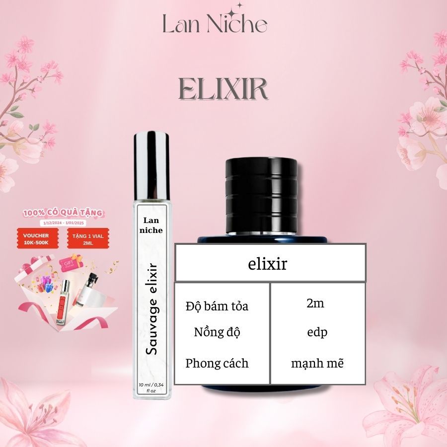 Nước Hoa Nam Princess Elixir Chiết 10ml Bản Nâng Cấp Mùi Hương Nam Tính ...