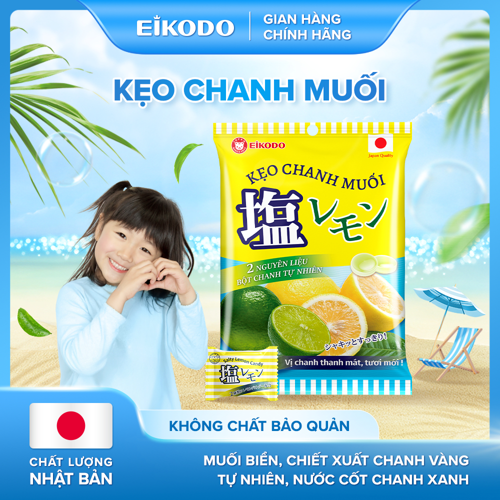 Kẹo Chanh Muối - Hương vị chua thanh, mặn dịu, bổ sung điện giải, 120g ...