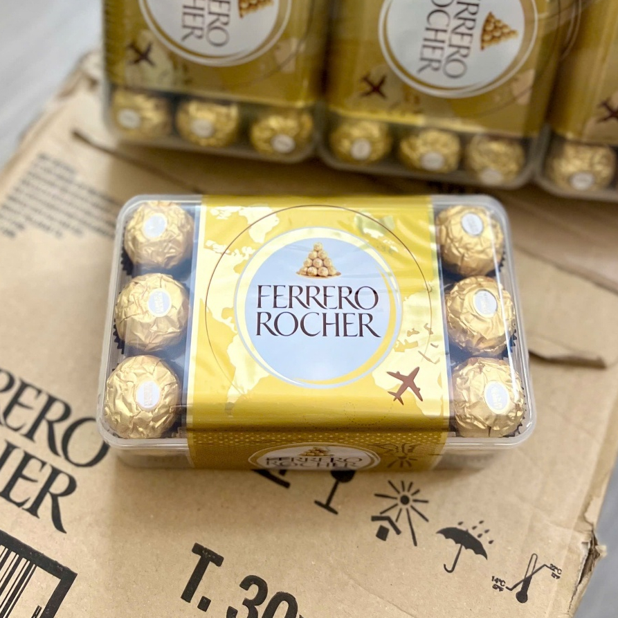 Socola Ferrero Rocher Ý Hộp 30 Viên ( 375g ) - DATE 9/2025 | Shopee ...
