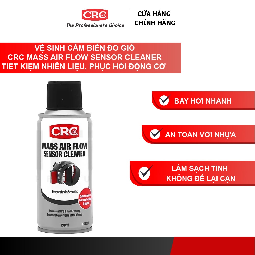 Vệ sinh cảm biến đo gió CRC Mass Air Flow Sensor Cleaner tiết kiệm ...