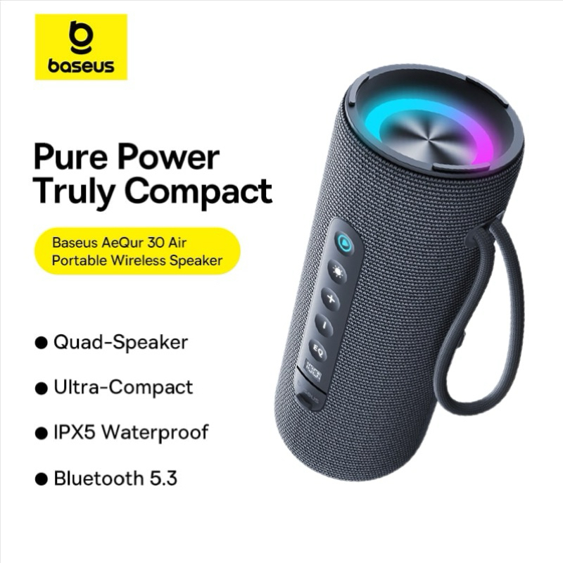 Loa Bluetooth OS-Baseus AeQur 30 Air Portable Wireless Speaker công ...