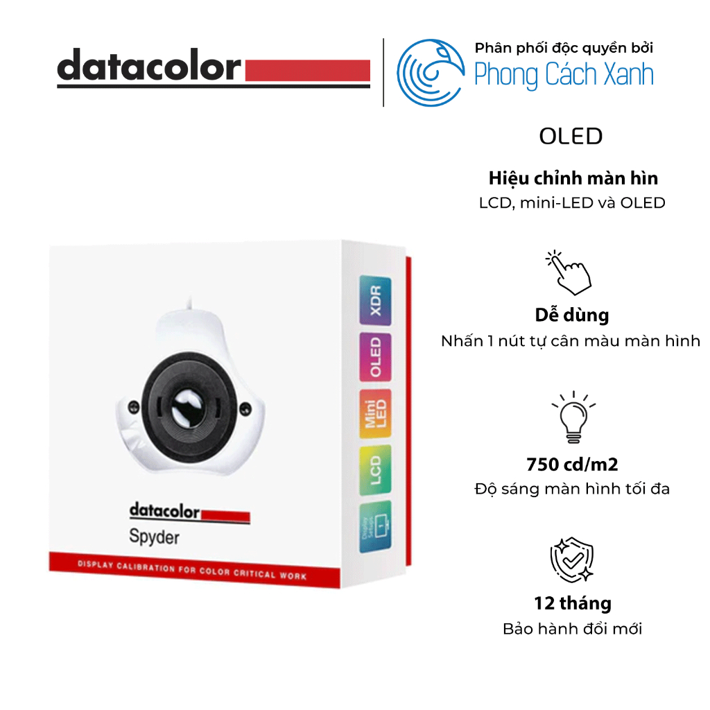 Cân màu màn hình Datacolor Spyder - Hỗ trợ màn hình OLED - Hàng Chính ...
