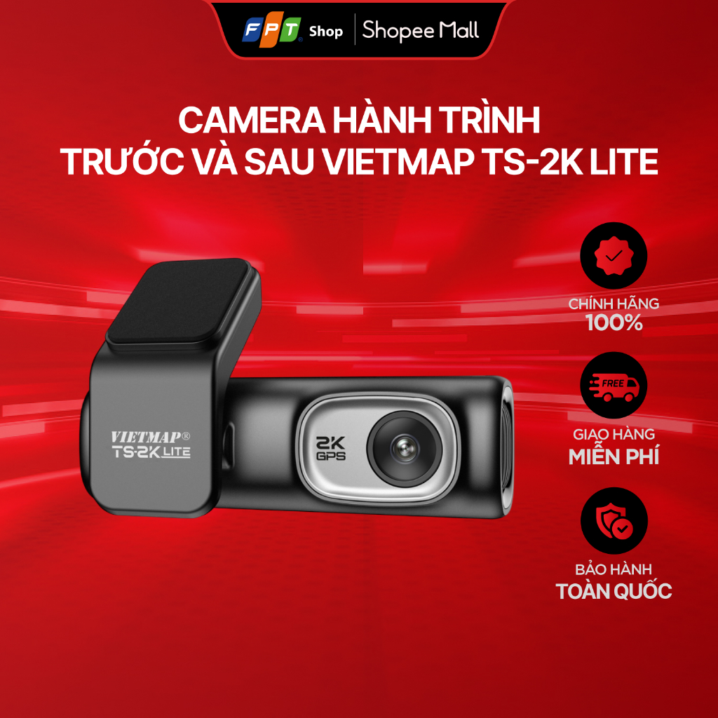[CHÍNH HÃNG] Camera hành trình trước và sau Vietmap TS-2K Lite (kèm KEY Vietmap Live 12 tháng ...
