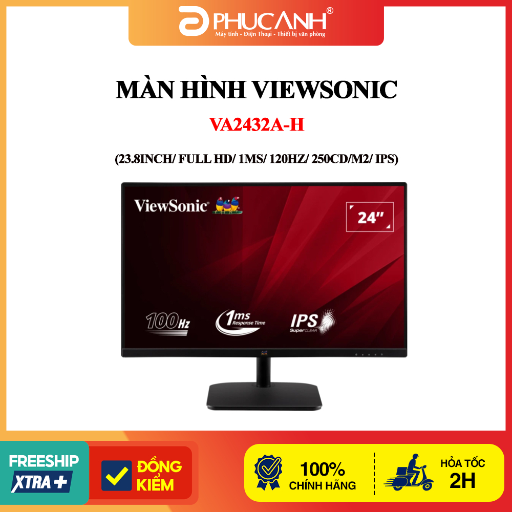 Màn hình Viewsonic VA2432A-H (23.8Inch/ Full HD/ 1ms/ 120Hz/ 250cd/m2 ...
