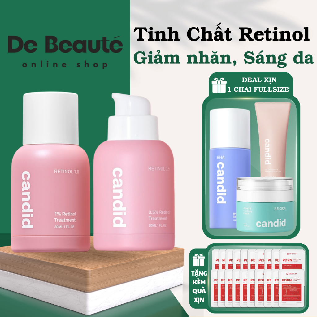 [COMBO Retinol x Mask] Kem Retinol Candid Chống Lão Hóa Candid Retinol ...